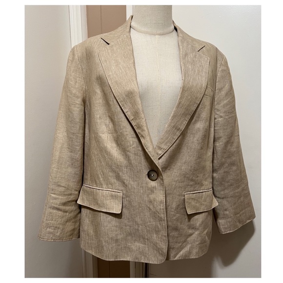Lafayette 148 New York | Jackets & Coats | Lafayette 48 Metallic Linen ...